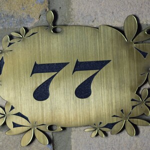 Door Number Deep Engraved Personalised Natural Slate House Street Gate ...