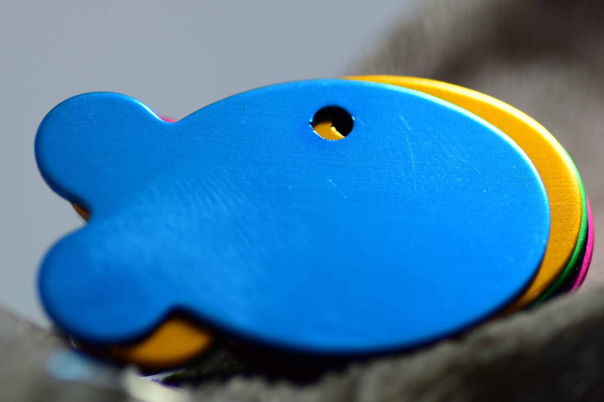 Pet tag id tag engraved personalised fish tag styles with 10 | Etsy