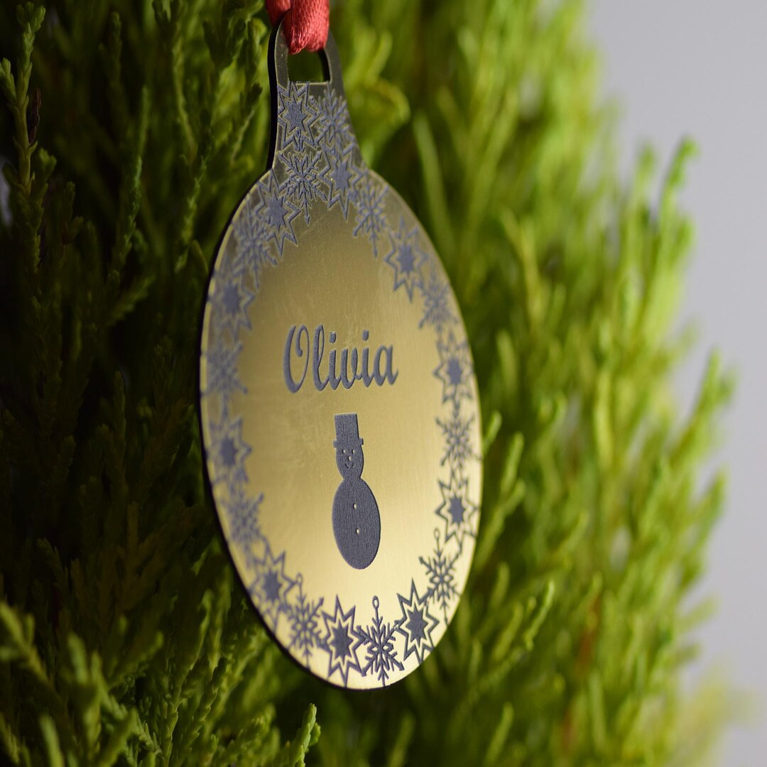 Custom Name Christmas Bauble With Name • Personalised Ornament Gift ...