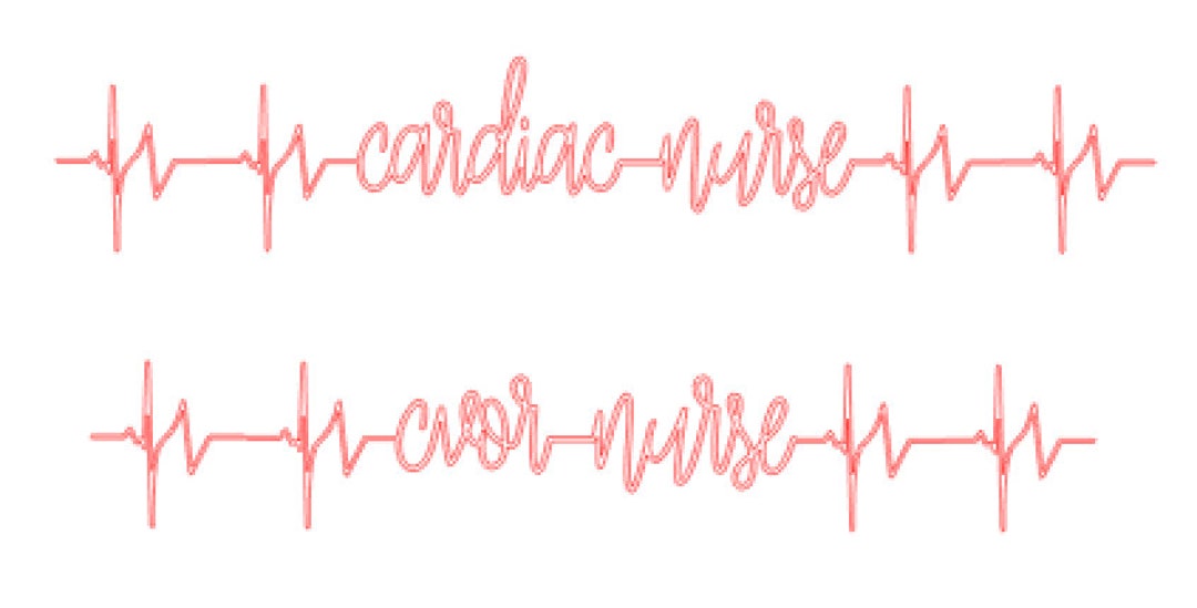 CVOR Nurse / Cardiac Nurse Heartbeat SVG - Etsy