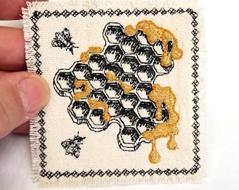 Set of 3 Pc Bees Iron on Patch Bees Patches Bee Patches Iron - Etsy