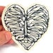 Anatomical Heart Embroidered Patch Canvas Patch Vintage Style - Etsy