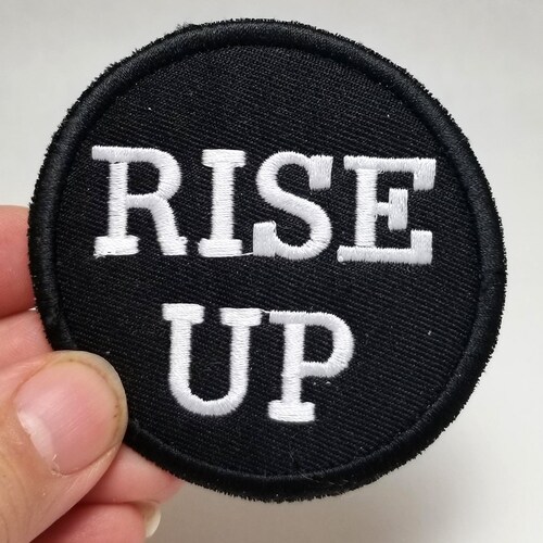 Rise up Back Patch Backpack Patch Embroidery Upcycle - Etsy