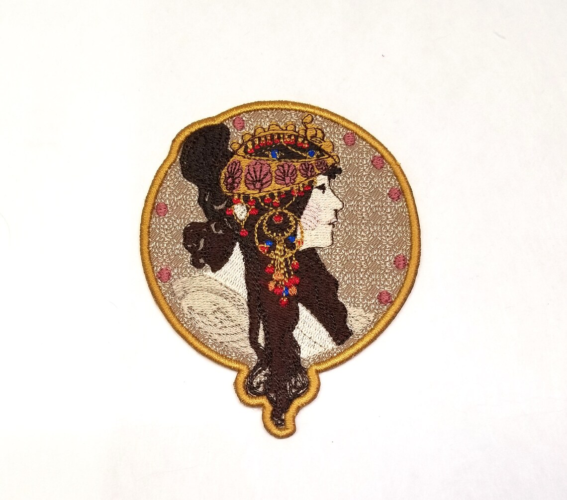 Mucha Gypsy Embroidered Patch - Back Patch - Backpack Patch Embroidery ...