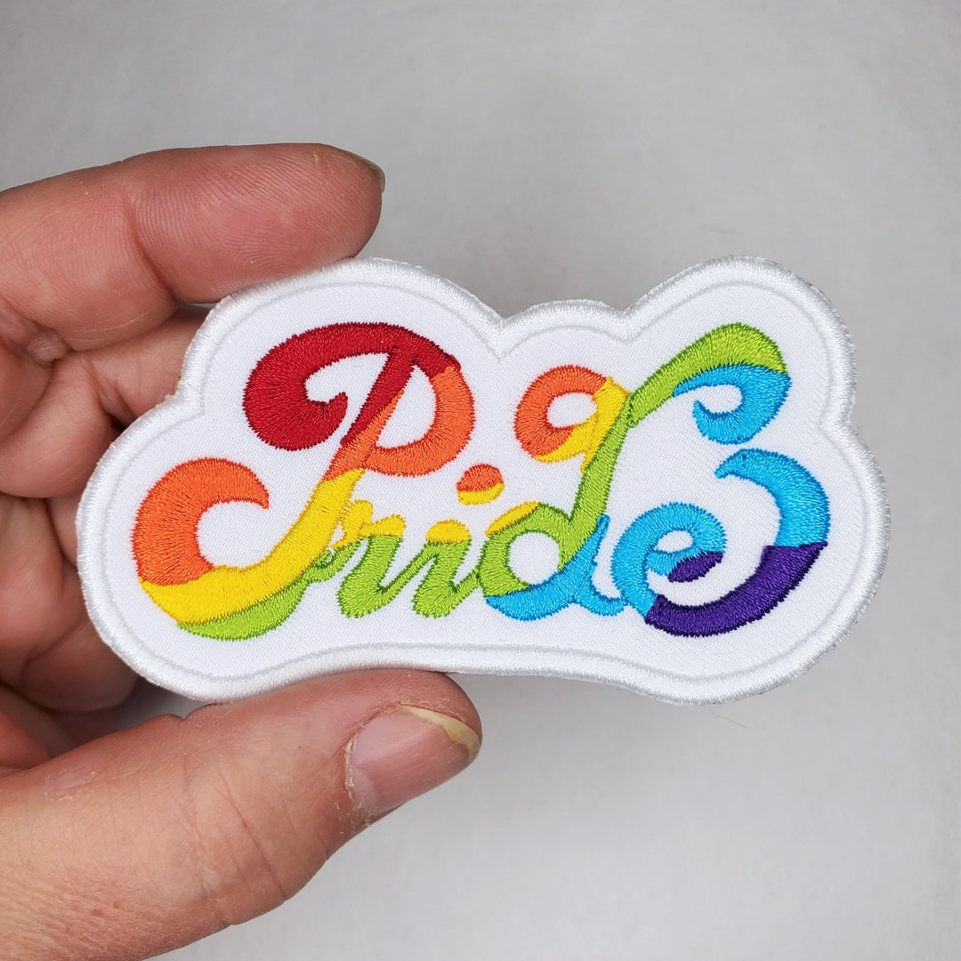 Pride Rainbow Iron on Patch - Backpack Patch - Embroidery - Rainbow ...