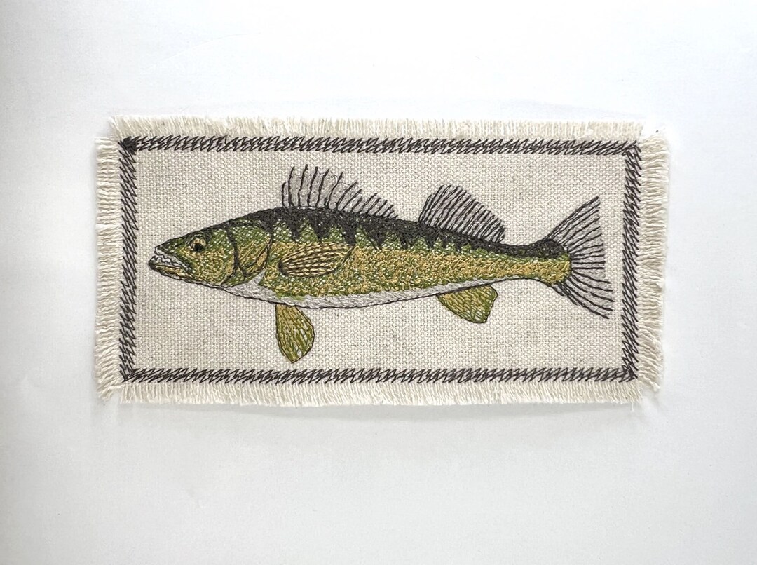 Walleye Embroidered Patch Canvas Patch for Backpack, Tackle Box, Hat or ...