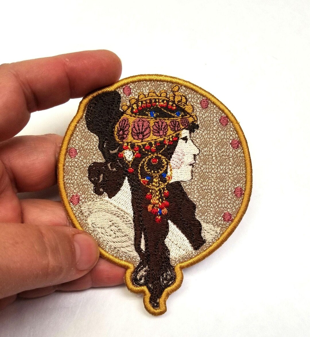 Mucha Gypsy Embroidered Patch - Back Patch - Backpack Patch Embroidery ...
