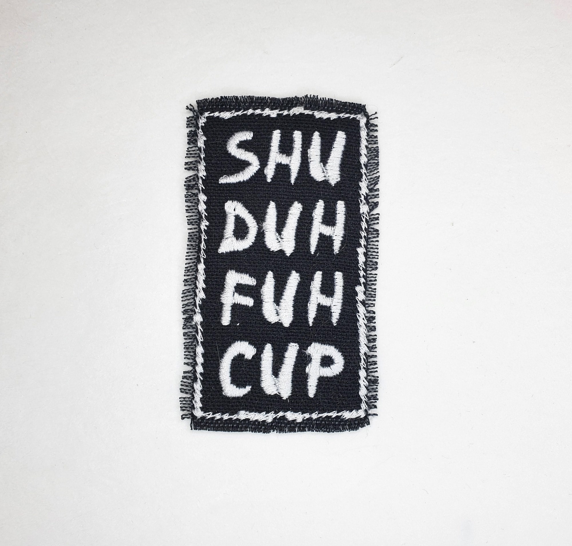 Shu Duh Fuh Cup - Back Patch - Backpack Patch - Embroidery - Upcycle ...