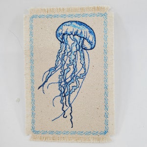 Jellyfish Embroidered Patch - Backpack Patch Embroidery - Sea Life ...