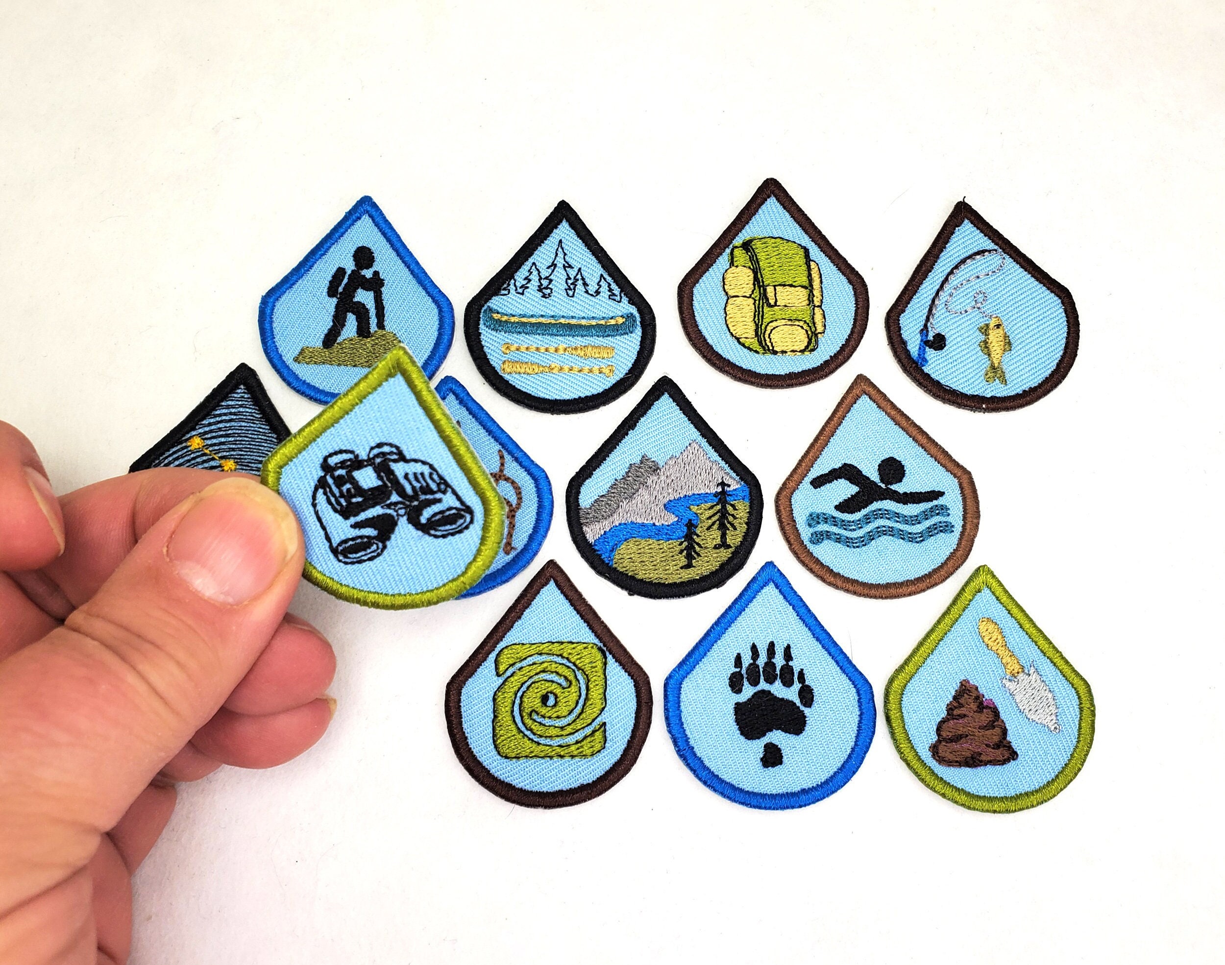 Camping Patch Badges - Family Fun Merit Badge Embroidered Iron on Patch ...