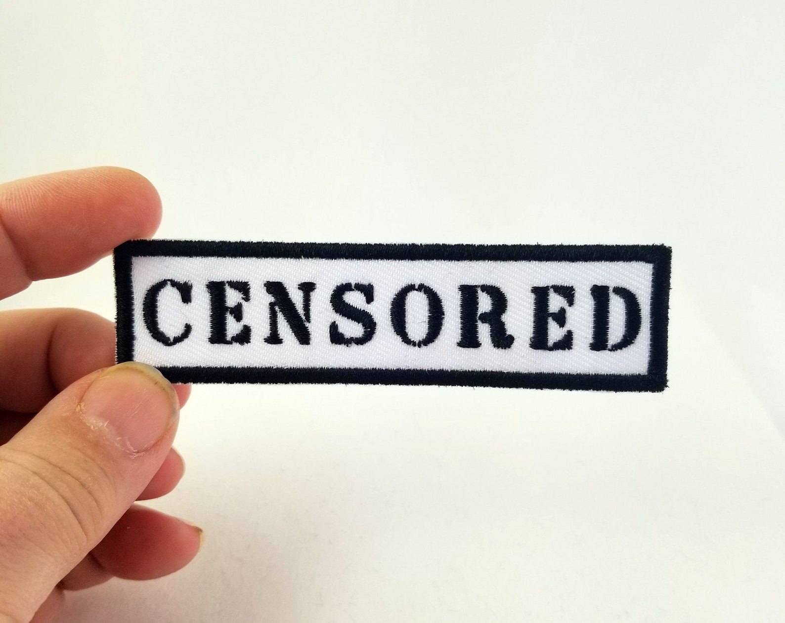 Censored Embroidered Patch Backpack Patch Iron on Patch - Etsy
