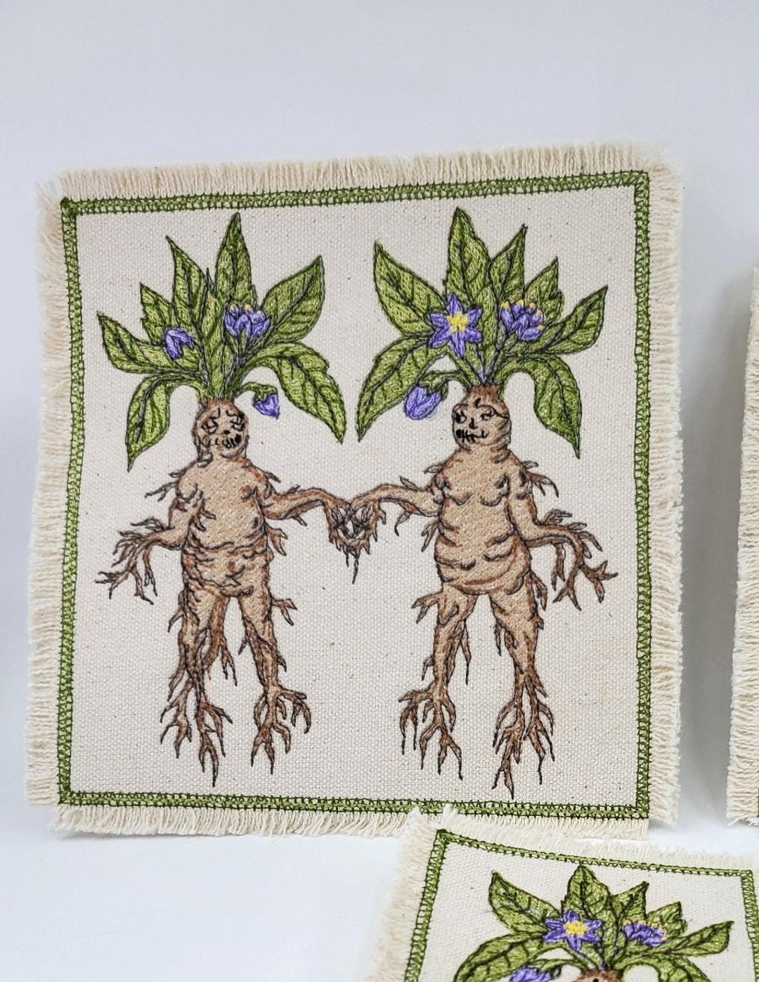 Mandrake Root People Embroidered Patch Set - Patch Jacket Collection ...