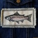 Rainbow Trout Embroidered Patch Canvas Patch | Etsy