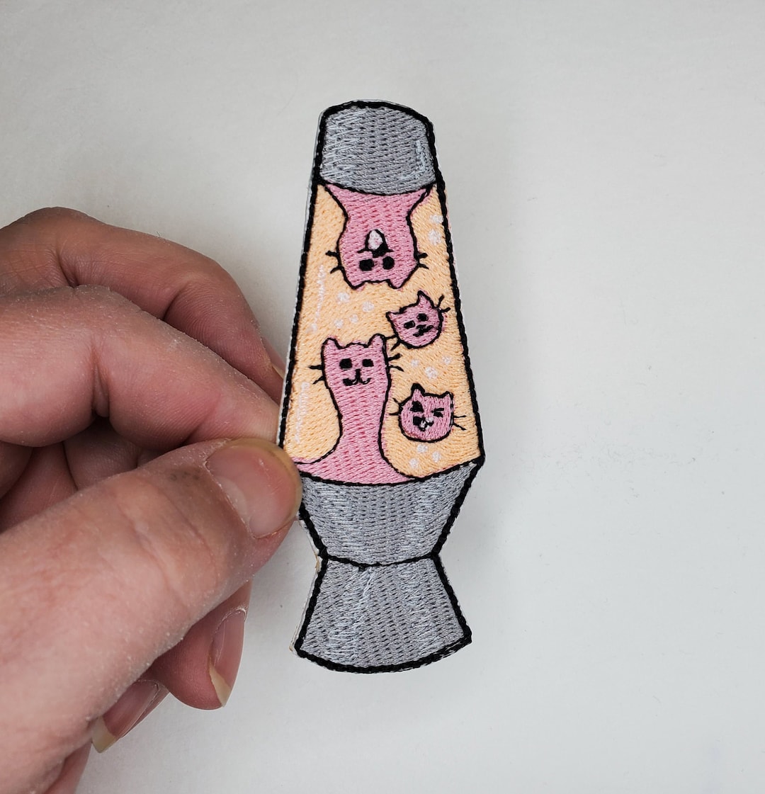 Lava Lamp Kitties - Embroidered Patch - Backpack Patch - Iron on Patch ...
