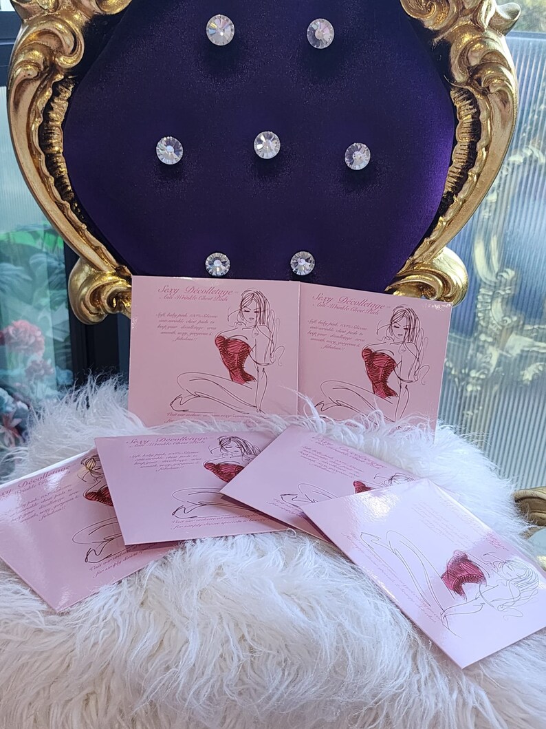 Anti Wrinkle Chest Pads, SEXY DECOLLETAGE, 100% Medical Grade Silicone ...