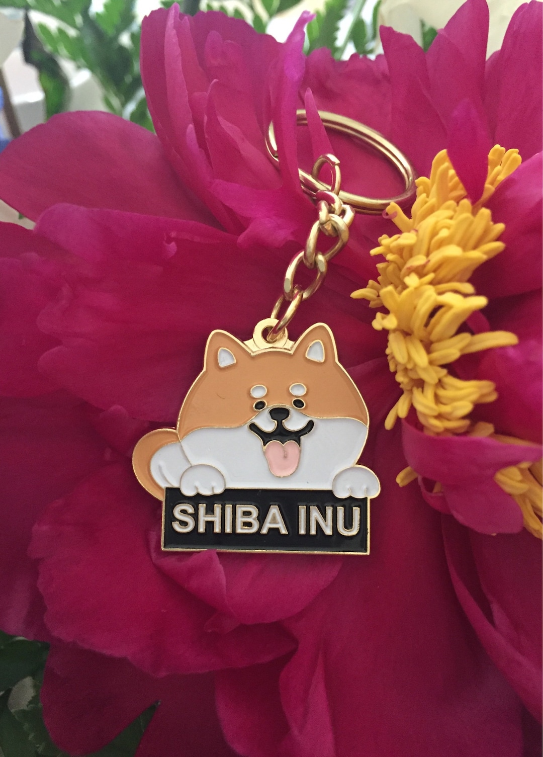 Shiba Inu Keychain / Dog Tag - Etsy