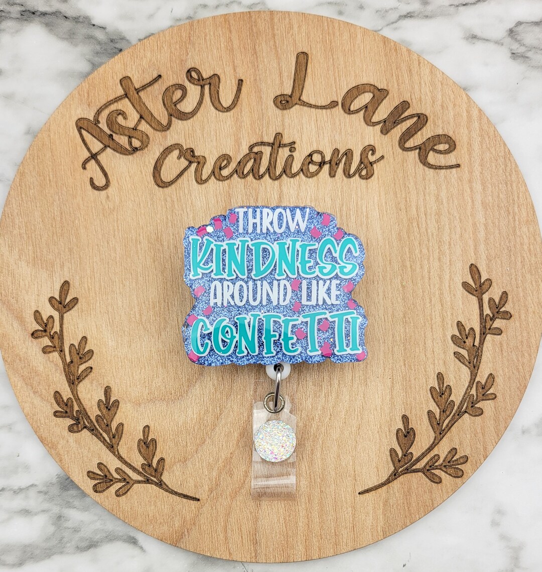Sprinkle Kindness Like Confetti, Positive Badge Reel, Glitter Badge ...
