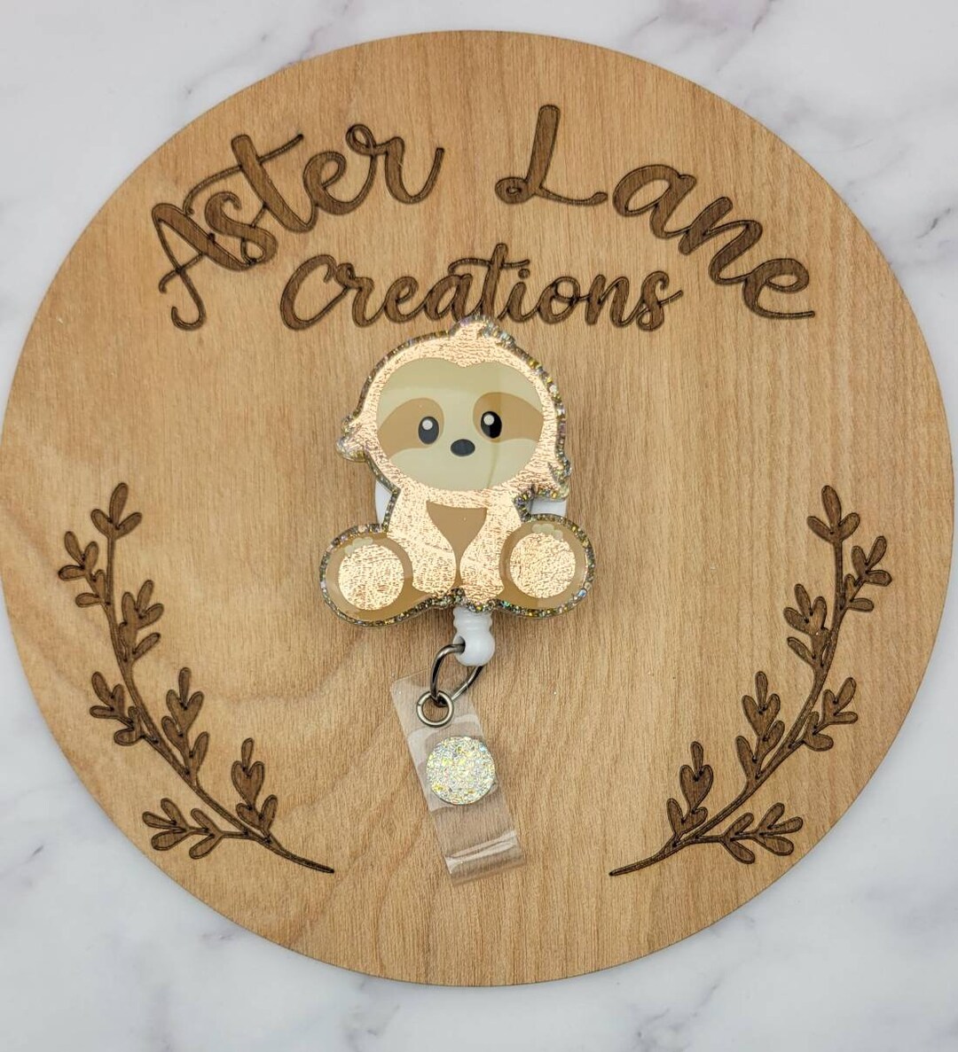 Sloth Badge Reel, Cute Badge Holder, Sloth Badge Holder, Gift for Nurse ...