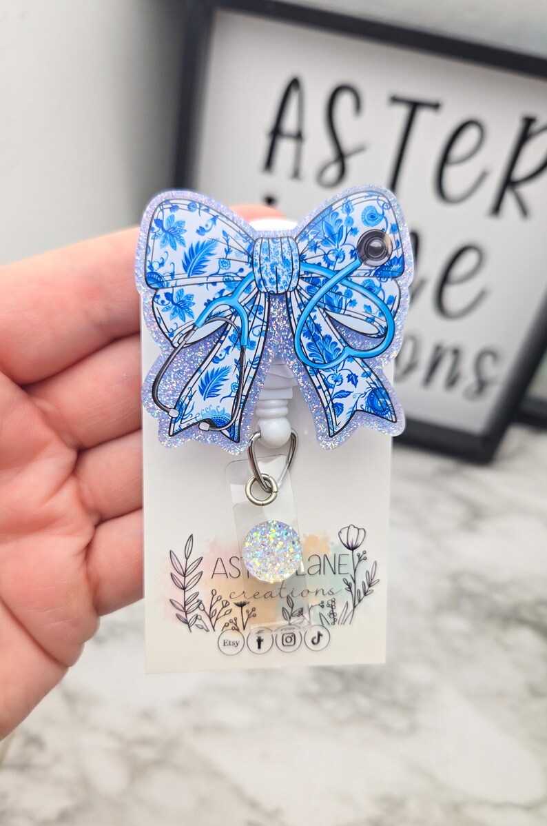 Stethoscope Badge Reel, Cute Nurse Accessory, Badge Reel, Cute ...