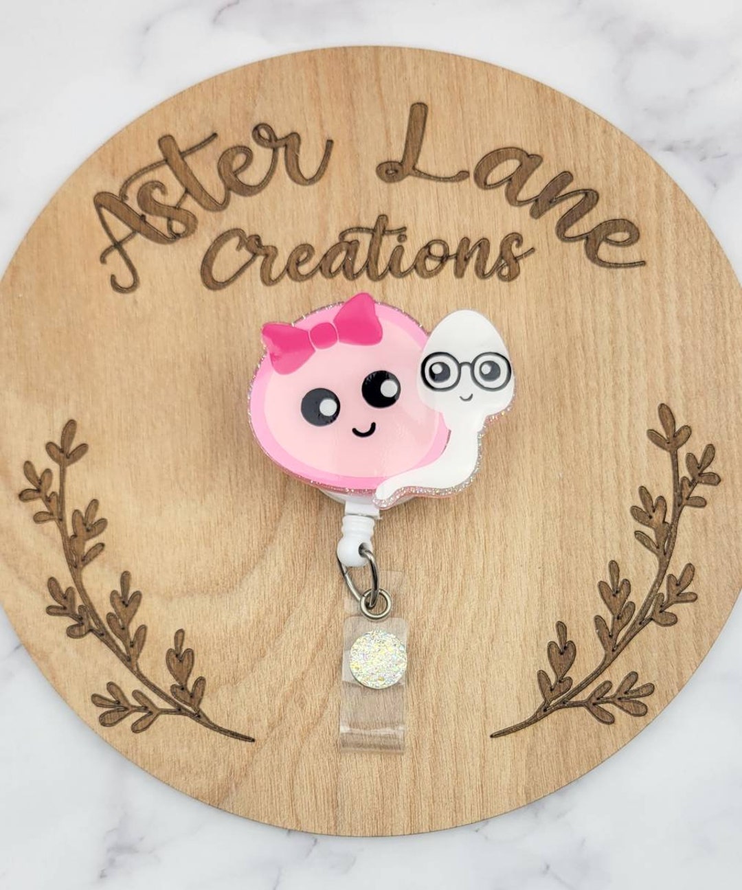 Fertility Badge Reel, Fertility Doctor Gift, Fertility Doctor Badge ...