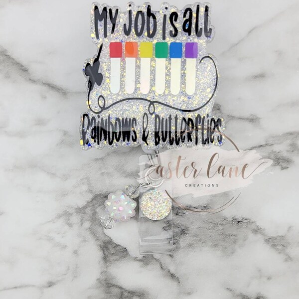 Phlebotomy Rainbow and Butterflies - Etsy