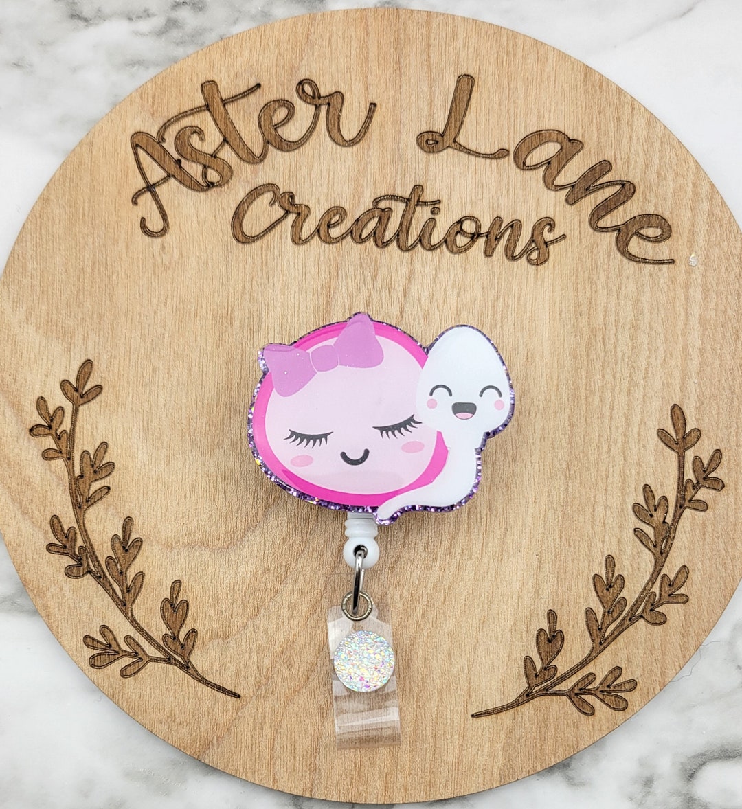 Fertility Doctor Badge Reel, Sperm Badge Reel, Cute Doctor Badge Reel ...