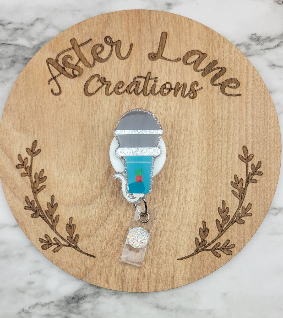 Microphone Badge Reel, Theater Badge Reel, Art Badge Reel, Teacher ...