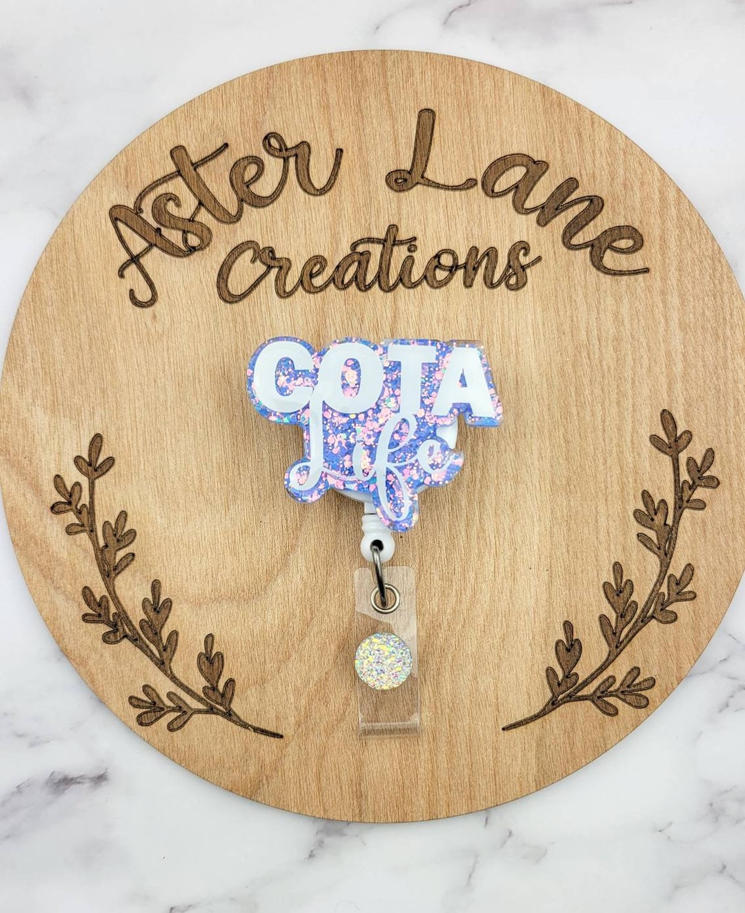 COTA Life Badge Reel, COTA Nurse Gift, Glitter Badge Reel, Cute Badge ...