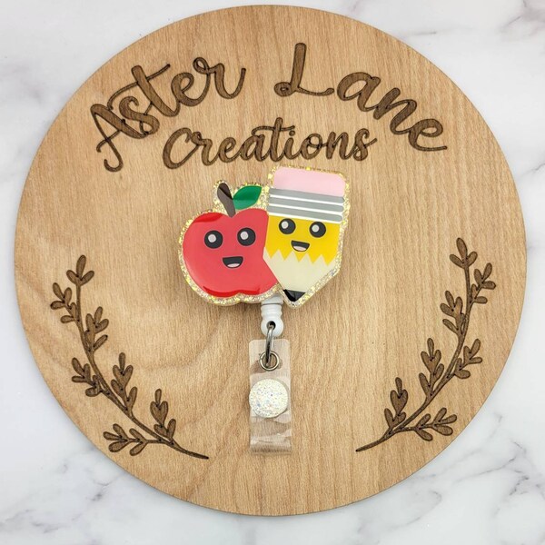 Teacher Badge Reel - Etsy
