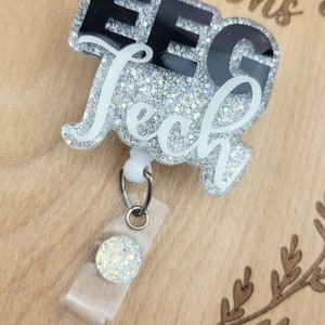 EEG Tech Badge Reel, EEG Tech Gift, Badge Reel, Cute Badge Reel, Womens ...