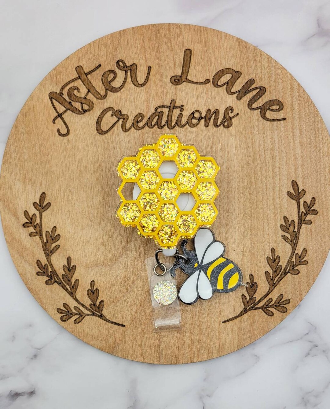 Bee Badge Reel, Cute Bee Badge Reel, Bee Gift, Gold Bee, Badge Reel ...