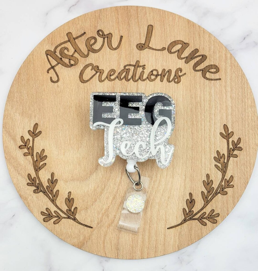 EEG Tech Badge Reel, EEG Tech Gift, Badge Reel, Cute Badge Reel, Womens ...