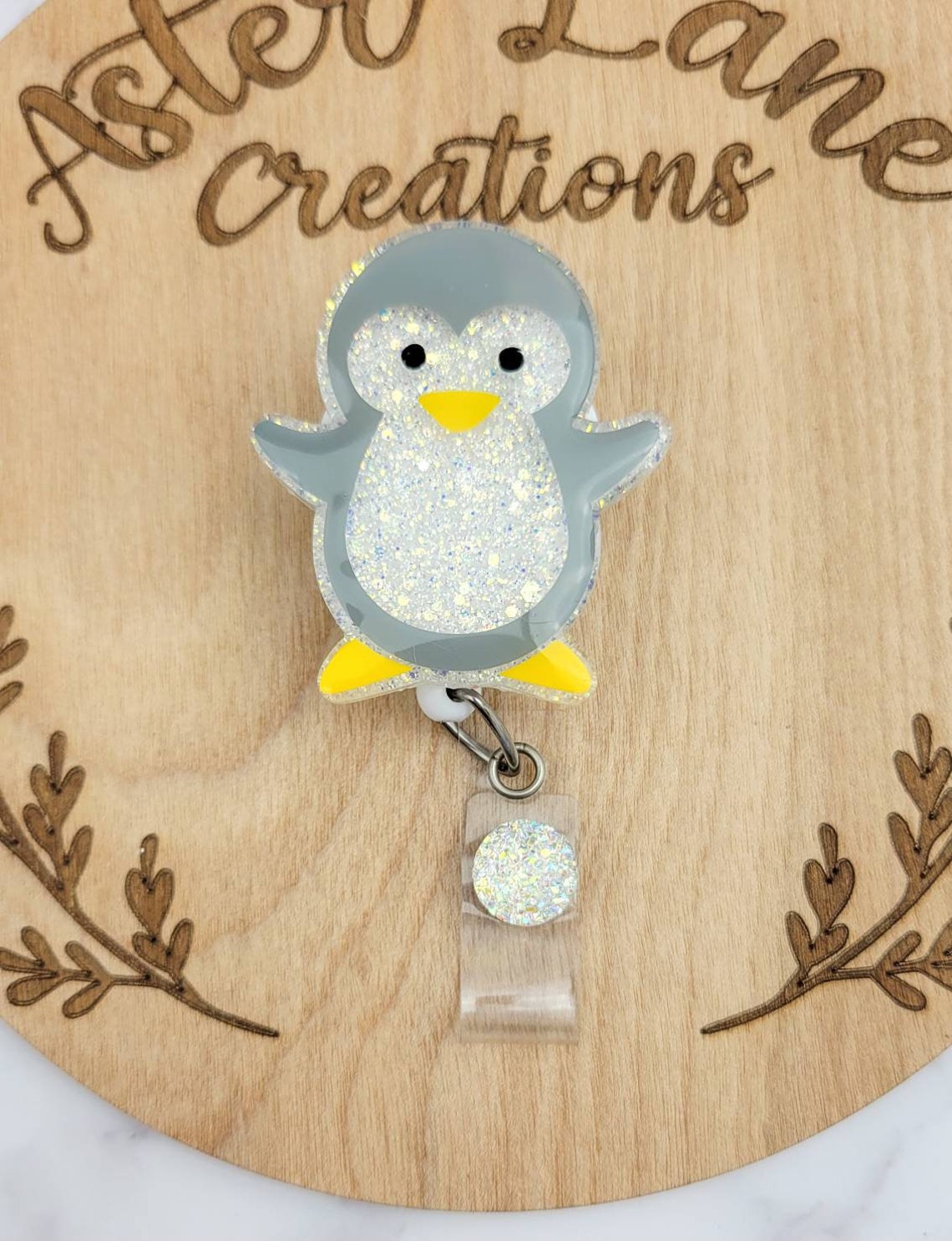 Penguin Badge Reel, Penguin Gift, Cute Penguin, Cute Badge Reel ...
