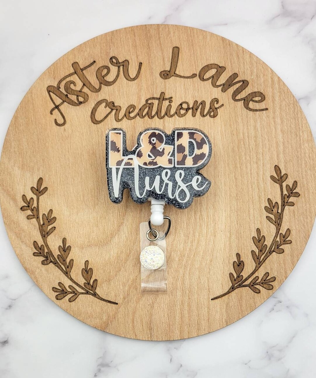 Labor and Delivery Nurse Badge Reel, L&D Nurse Gift, Glitter Badge Reel ...