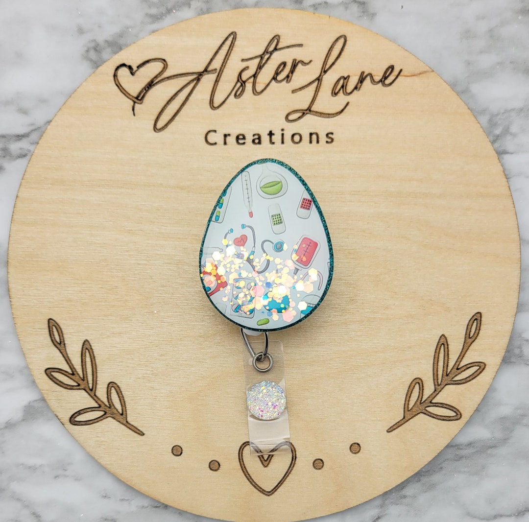 Easter Egg Badge Reel, Spring Badge Reel, Pretty Badge Reel, Badge Reel ...