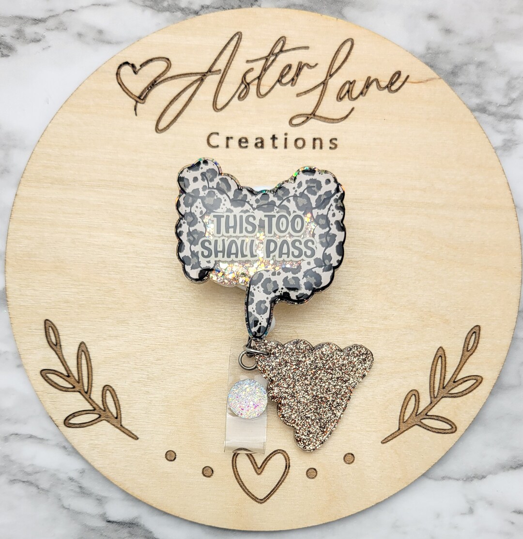 Intestines Badge Reel, Poop Badge Reel, Stomach Badge Reel, Cute Badge ...