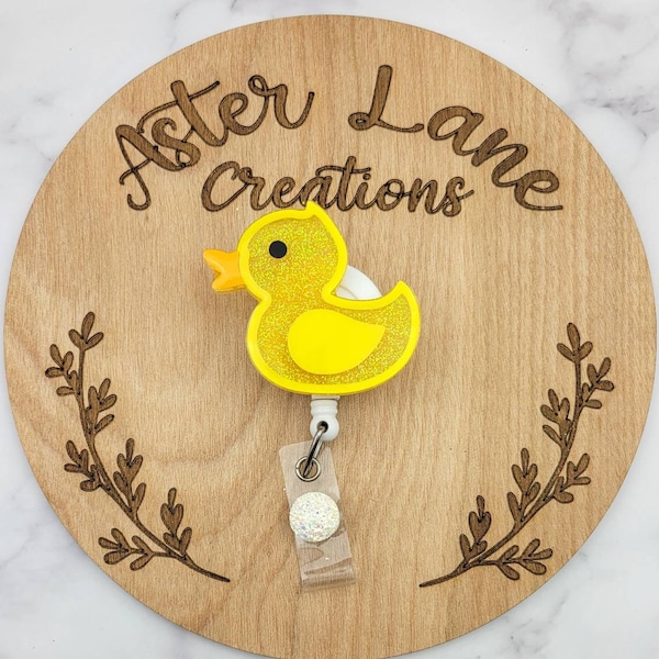 Rubber Duck Badge Reel - Etsy