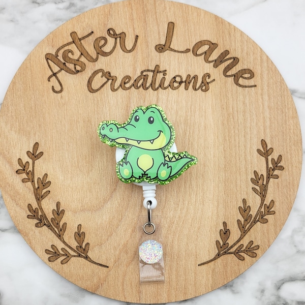 Crocodile Badge - Etsy