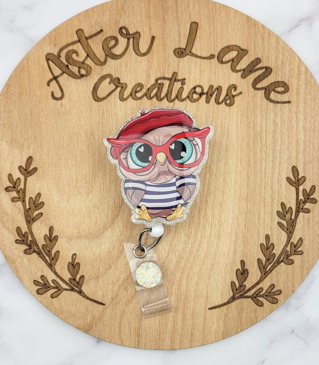 Owl Badge Reel, Summer Badge Reel, Cute Animal Gift, Cute Owl Gift ...