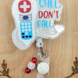 Call Dont Fall Badge Reel, Nurse Badge Reel, Cute Badge Reel, Gift for ...