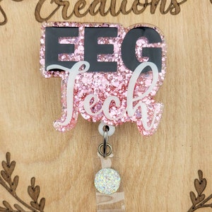 EEG Tech Badge Reel, EEG Tech Gift, Badge Reel, Cute Badge Reel, Womens ...
