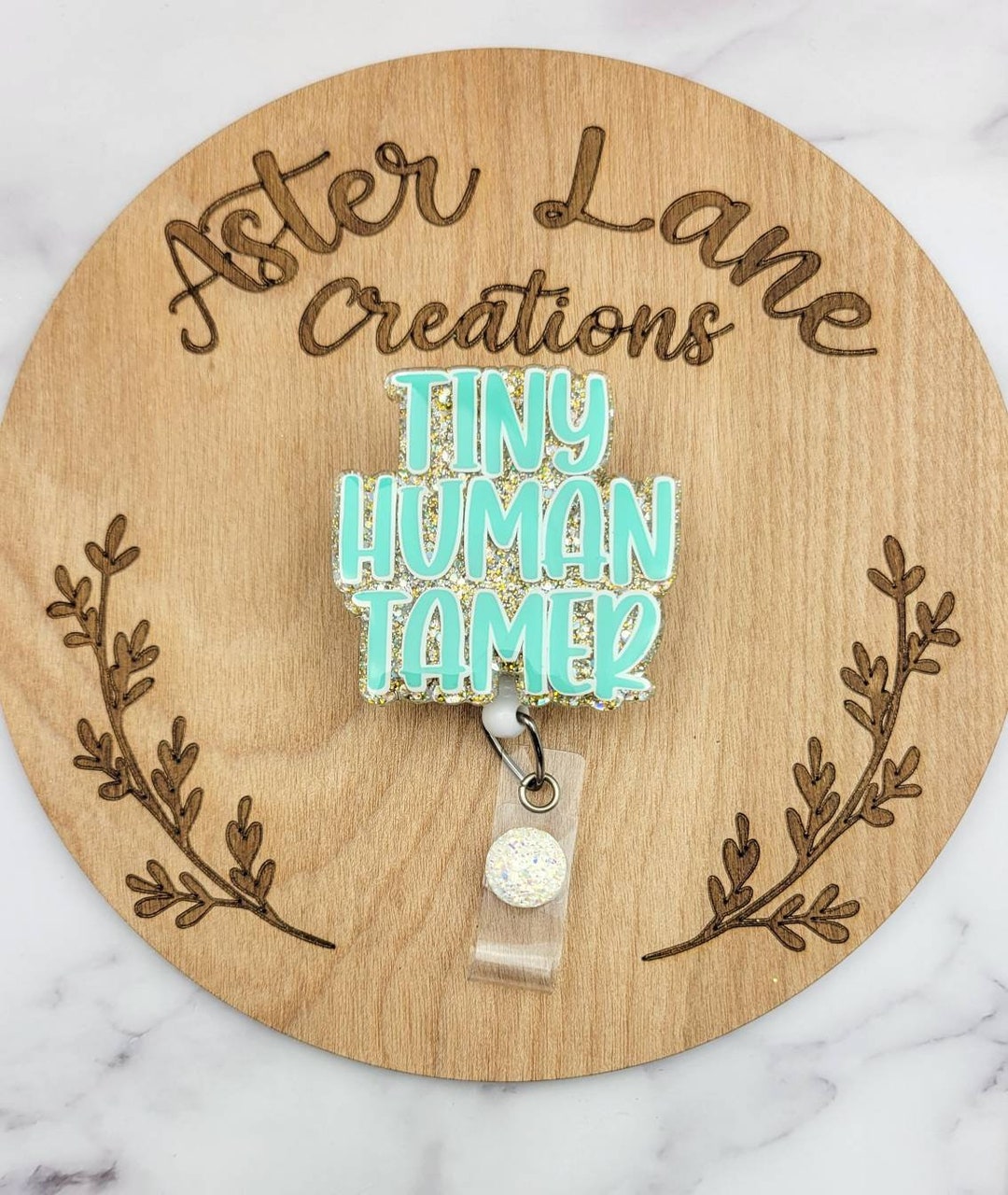 Tiny Human Tamer Badge Reel, Cute Badge Reel, Teacher Badge Reel ...