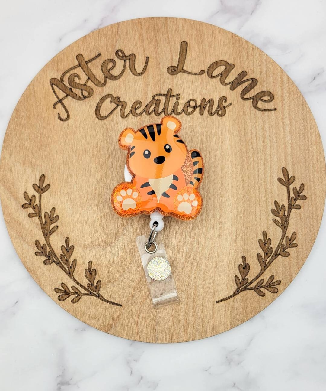 Tiger Badge Reel, Cute Animal Badge Reel, Animal Gift, Tiger Gift ...