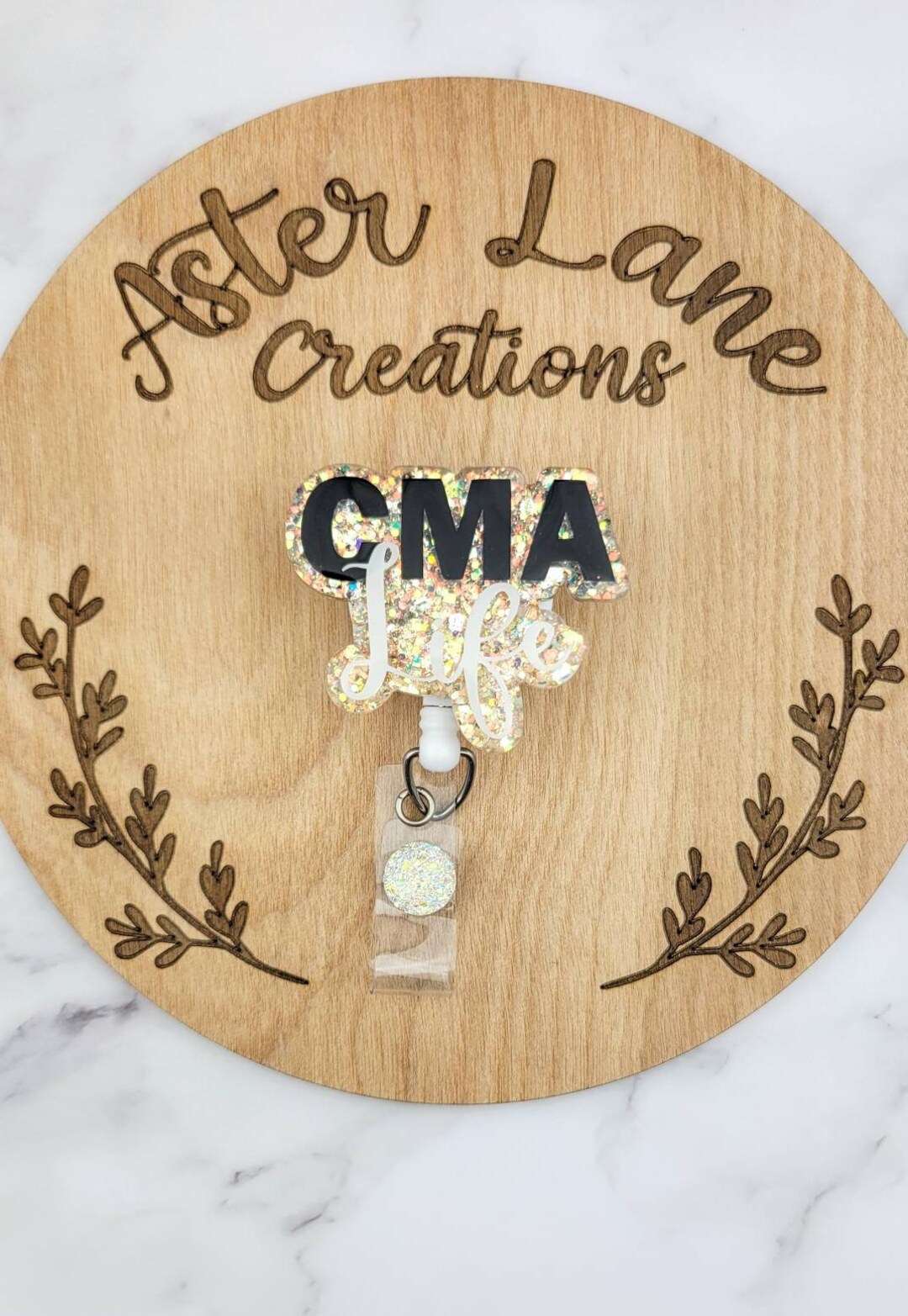 CMA Life Badge Reel, Cute ID Tag, Glitter Badge Reel, Cute Badge Reel ...