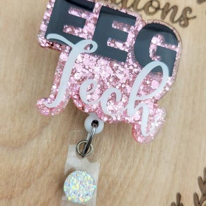 EEG Tech Badge Reel, EEG Tech Gift, Badge Reel, Cute Badge Reel, Womens ...