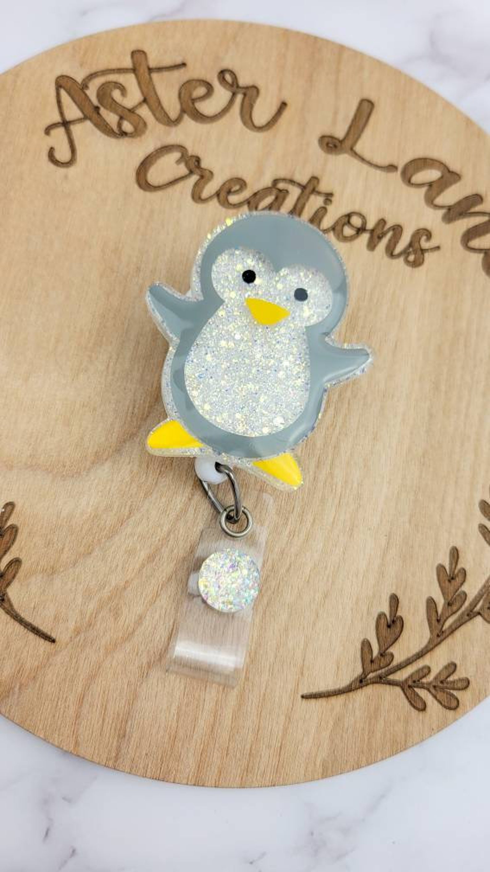 Penguin Badge Reel, Penguin Gift, Cute Penguin, Cute Badge Reel ...