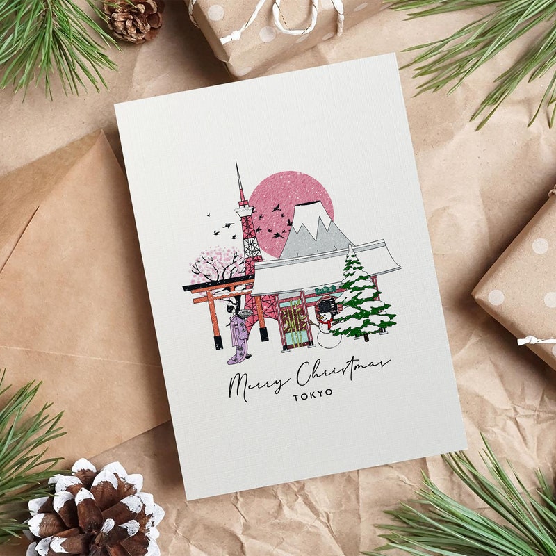 Japanese Christmas Cards - Etsy