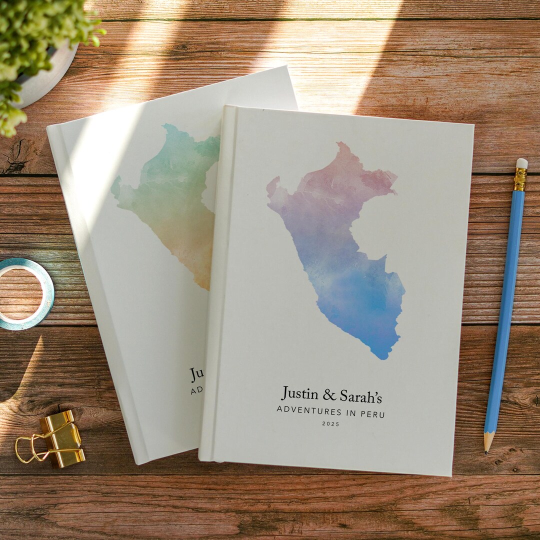 Peru Travel Journal Personalised Notebook Travel Map Diary Travel ...