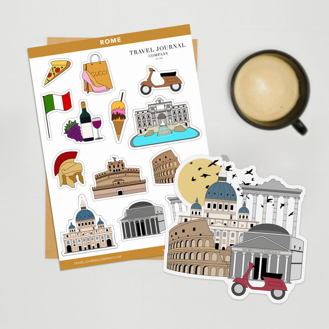 Rome Sticker Sheet Die Cut Sticker Journal Sticker Planner Sticker ...