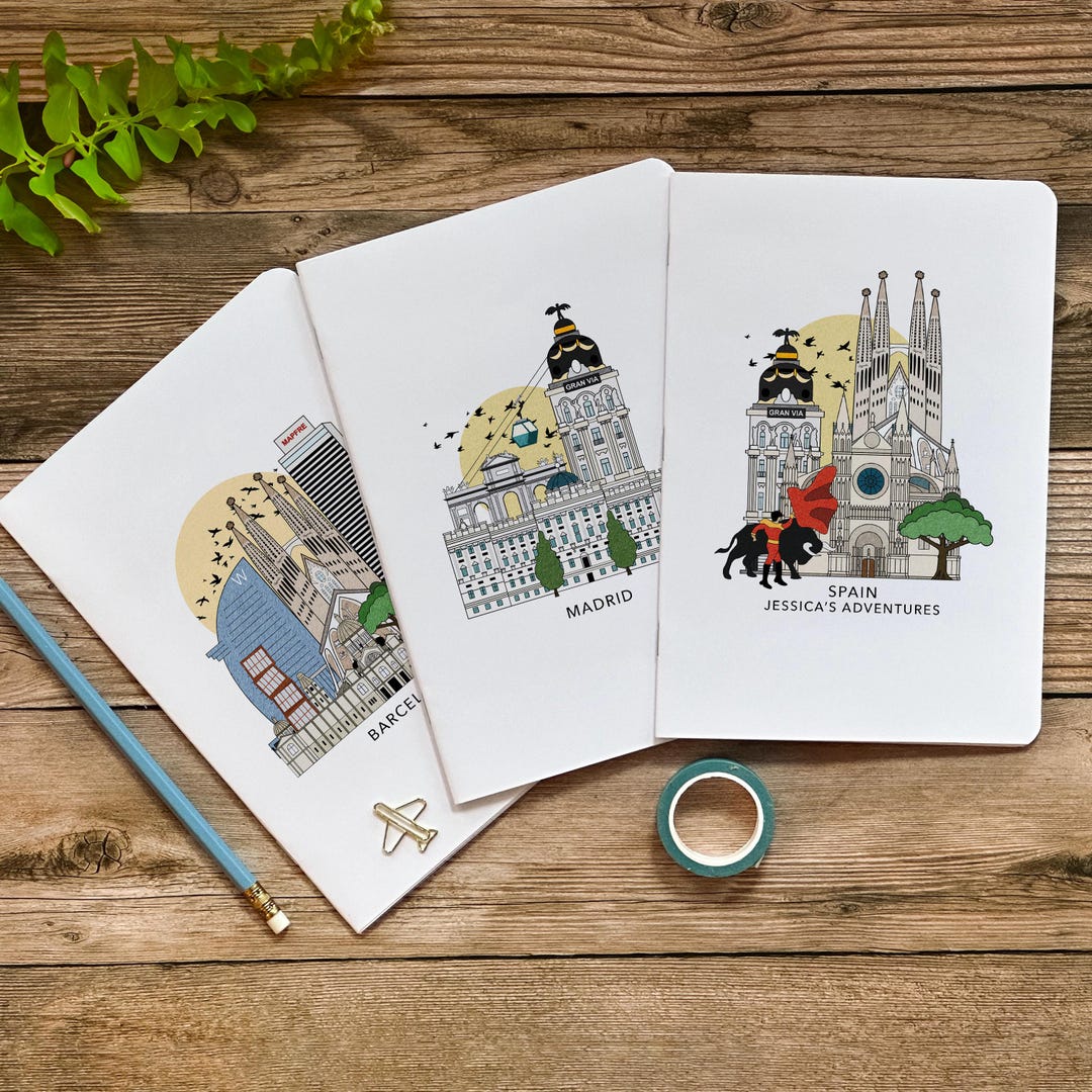 Spain Travel Journal Madrid Notebook Barcelona Diary Travel Planner ...